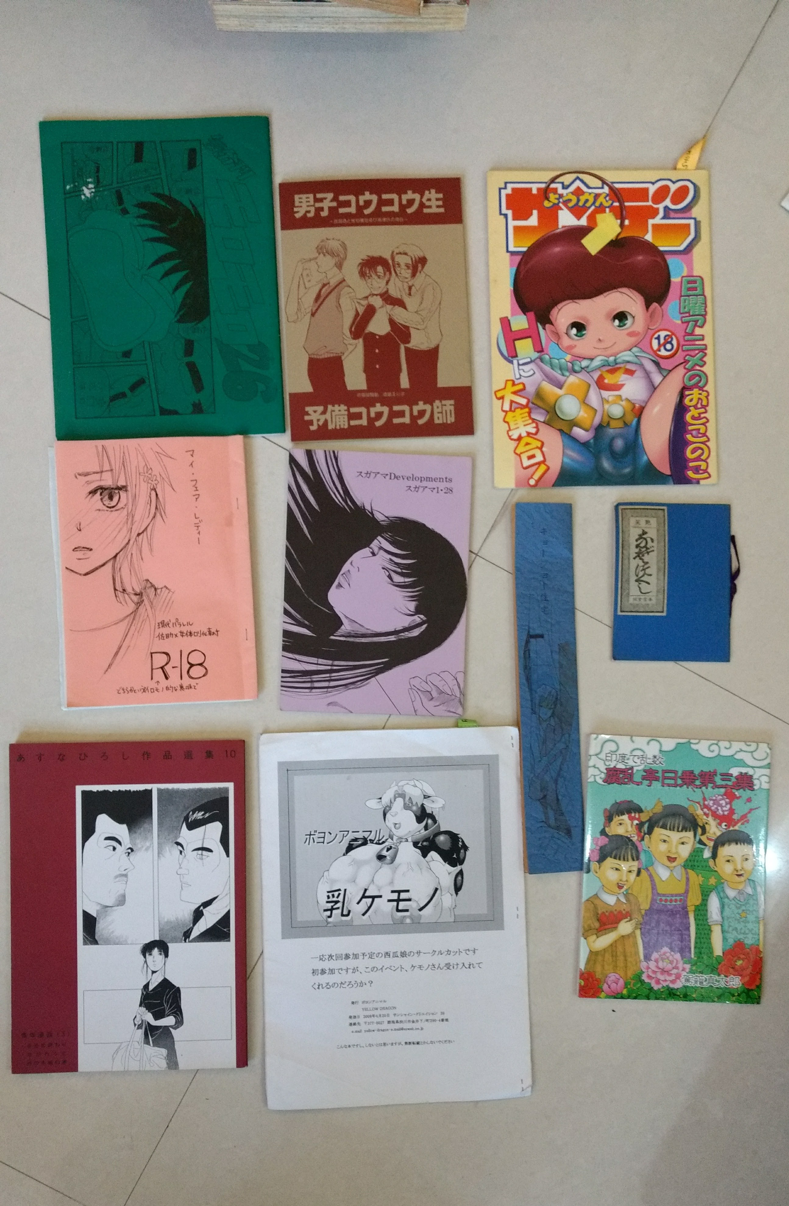 Examples of doujinshi (self-published manga) – Comix India